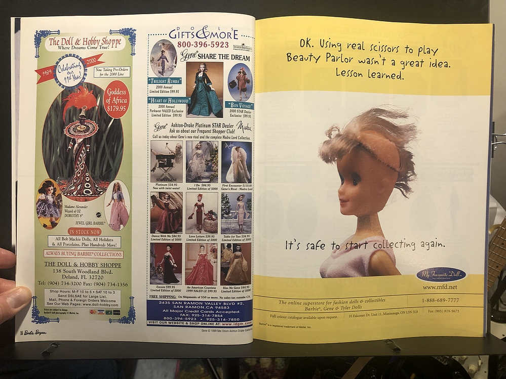 Barbie Bazaar Magazine - July/August, 2000 - Parry Game Preserve