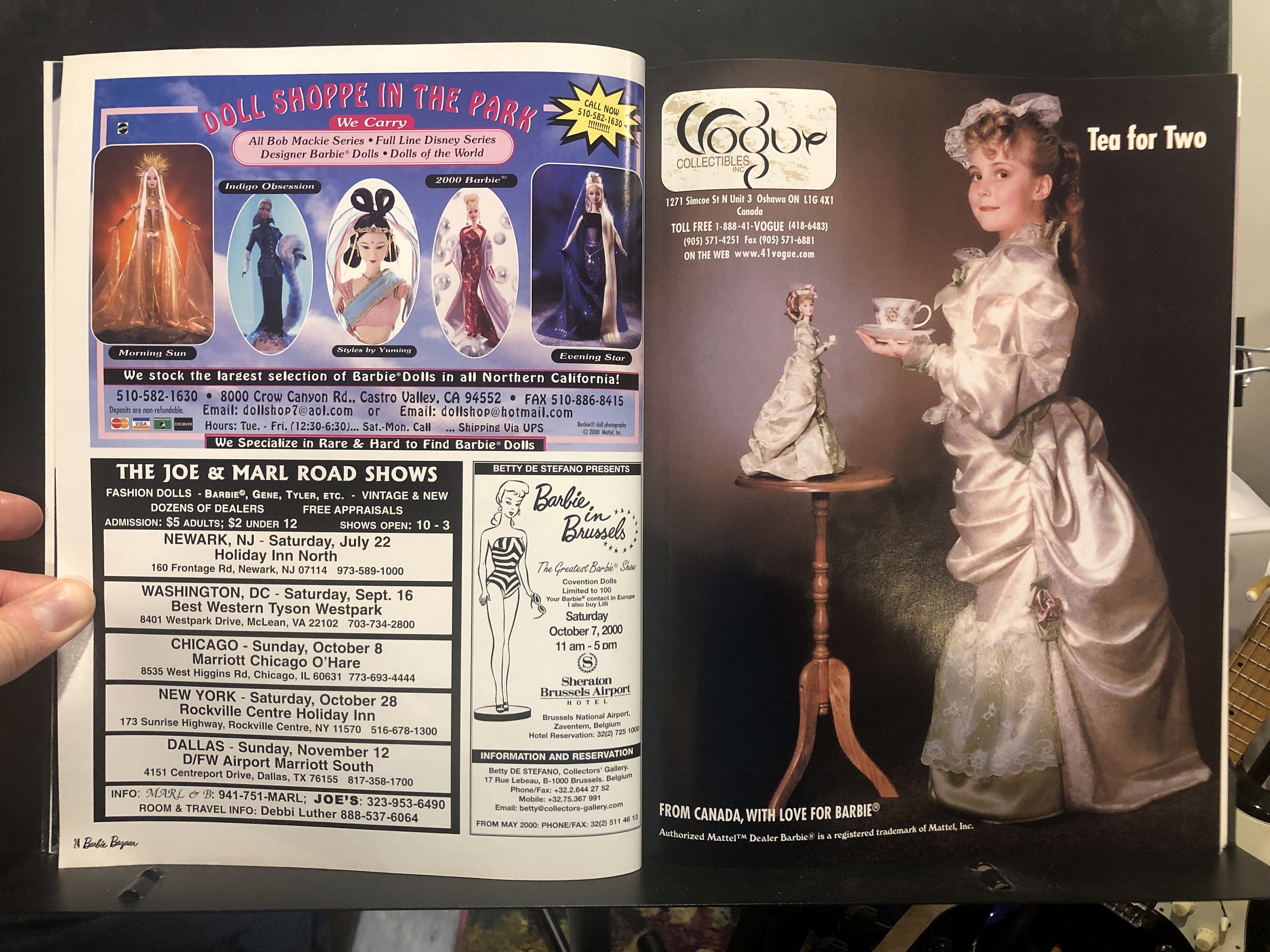 Barbie Bazaar Magazine - July/August, 2000 - Parry Game Preserve