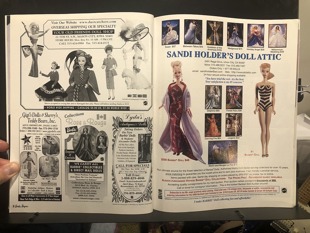 Barbie Bazaar Magazine - July/August, 2000 - Parry Game Preserve