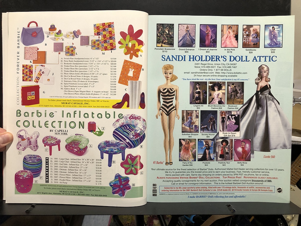 Barbie Bazaar Magazine - March/April, 2001 - Parry Game Preserve