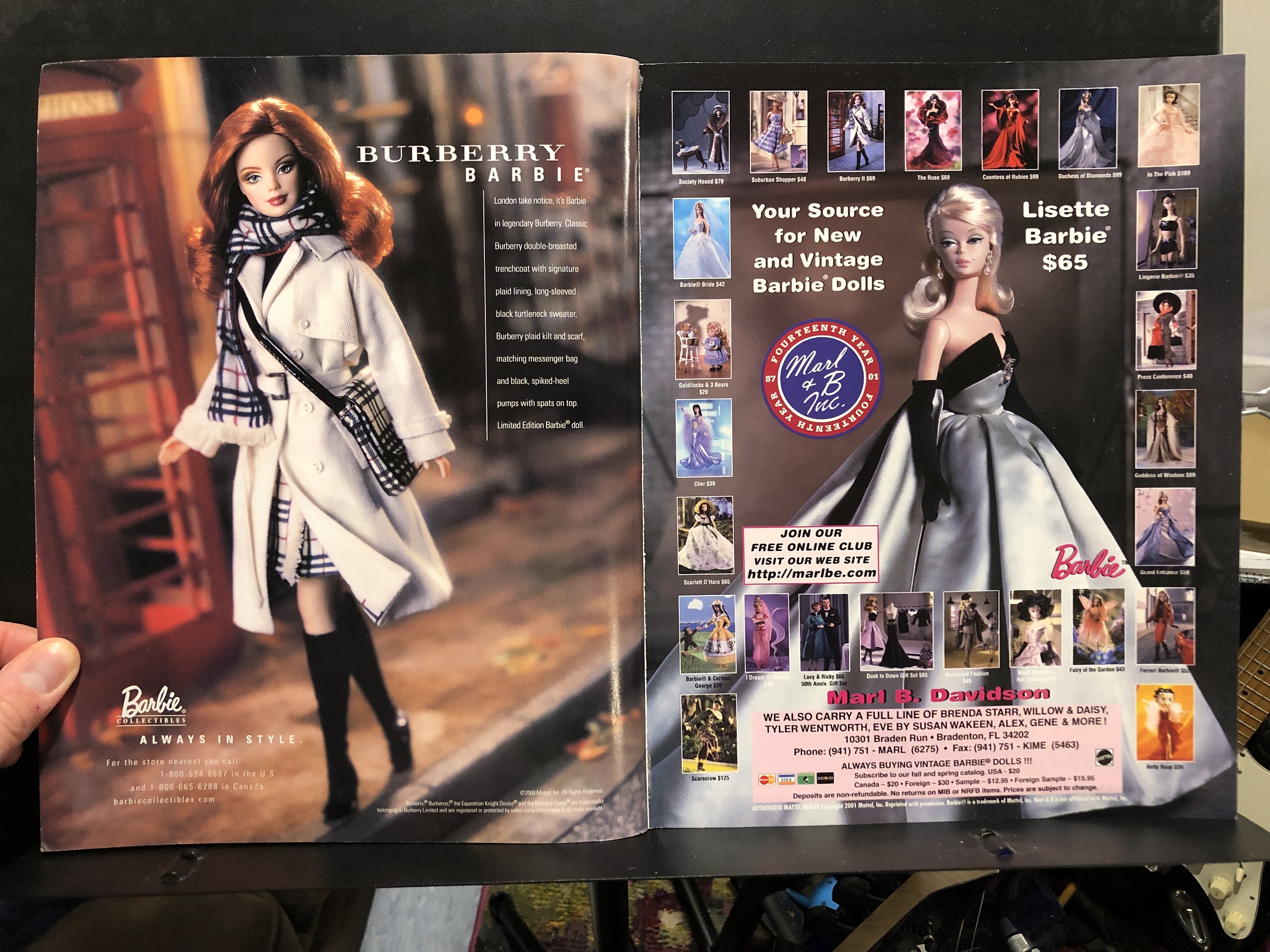 Barbie Bazaar Magazine - March/April, 2001 - Parry Game Preserve