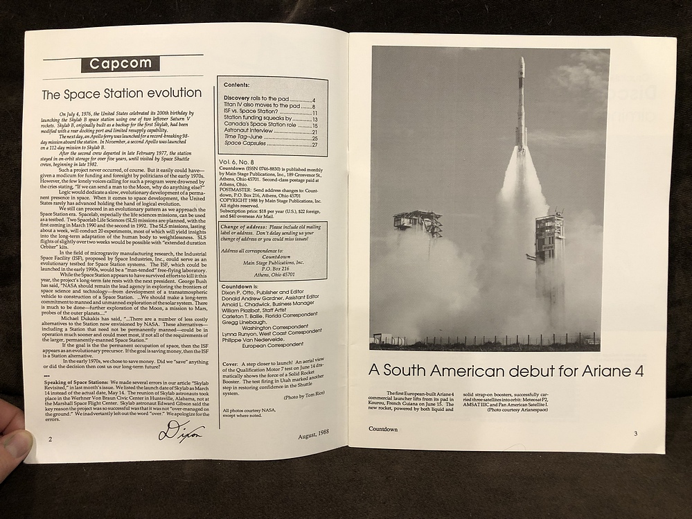 Countdown Magazine - August, 1988 - Parry Game Preserve