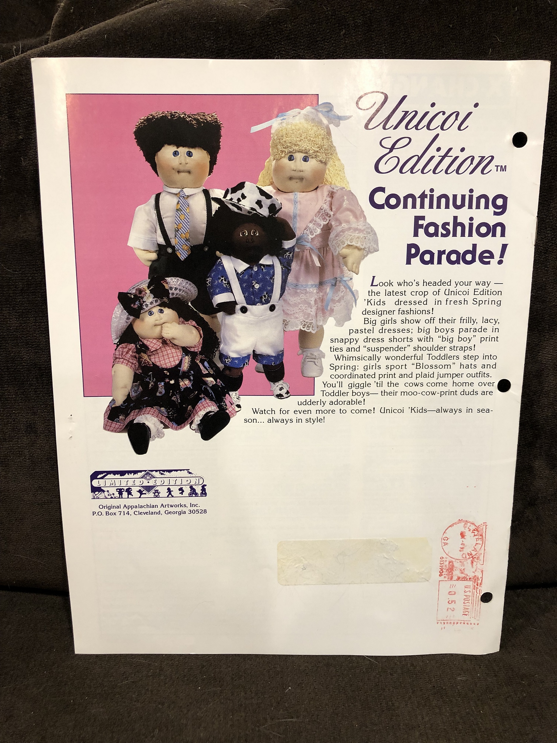 Cabbage Patch Kids - Limited Edition Newsletter - April, 1993 - Parry ...