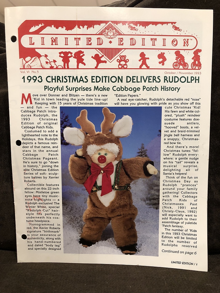 Cabbage Patch Kids - Limited Edition Newsletter - October / November ...