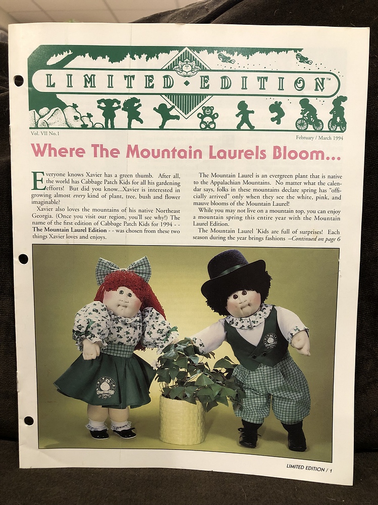 Cabbage Patch Kids - Limited Edition Newsletter - February, 1994 ...