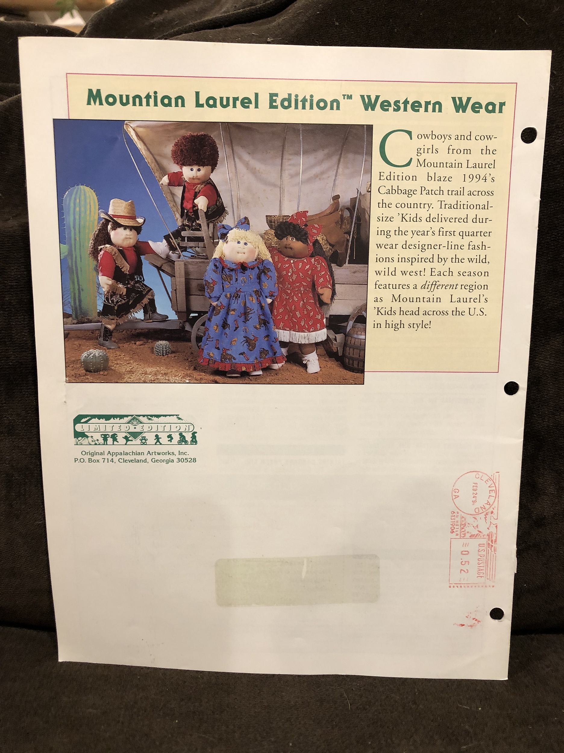 Cabbage Patch Kids - Limited Edition Newsletter - February, 1994 ...