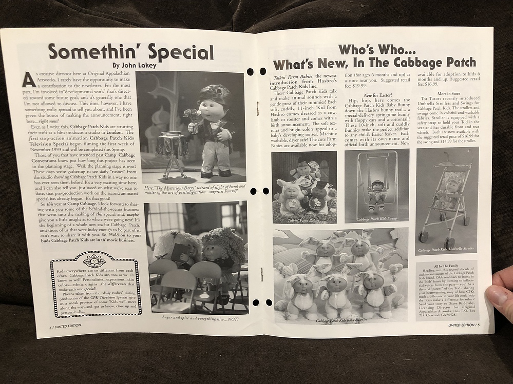 Cabbage Patch Kids - Limited Edition Newsletter - February, 1994 ...