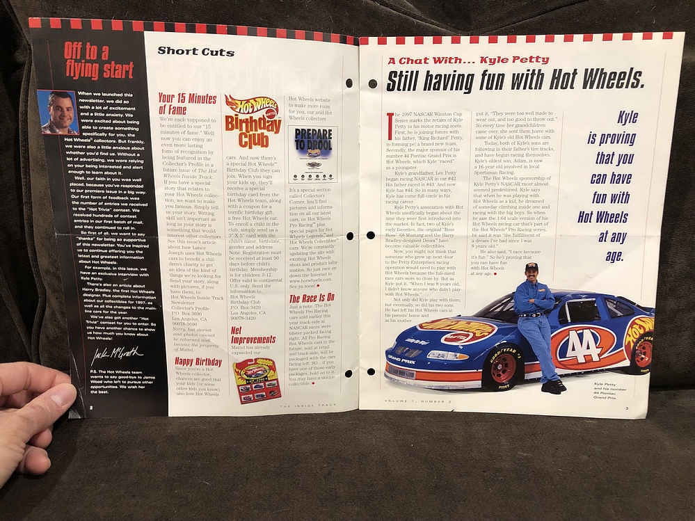 Hot Wheels: The Inside Track Newsletter - Issue 02, 1997 - Parry Game ...