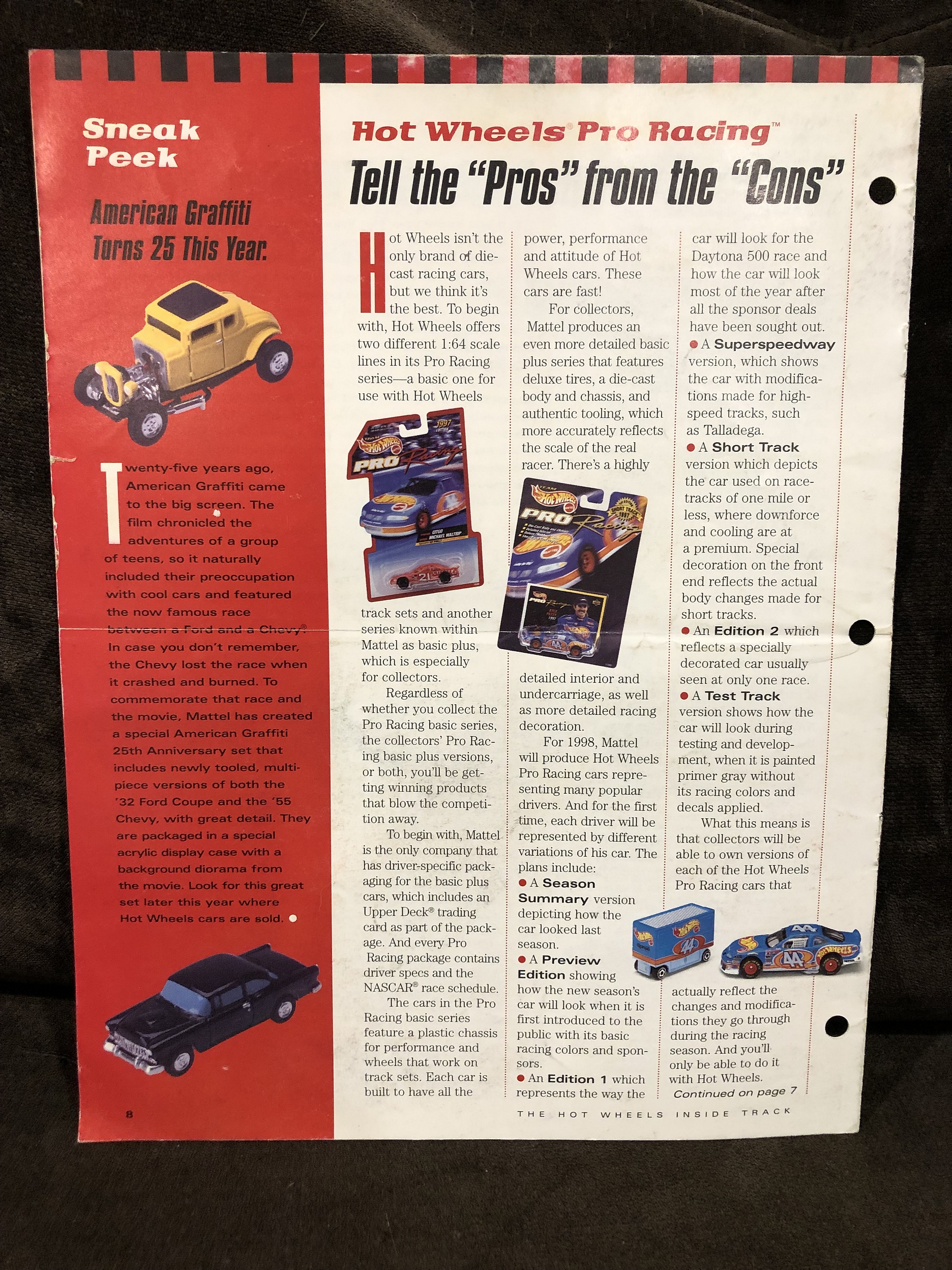 Hot Wheels: The Inside Track Newsletter - Issue 01, 1998 - Parry Game ...