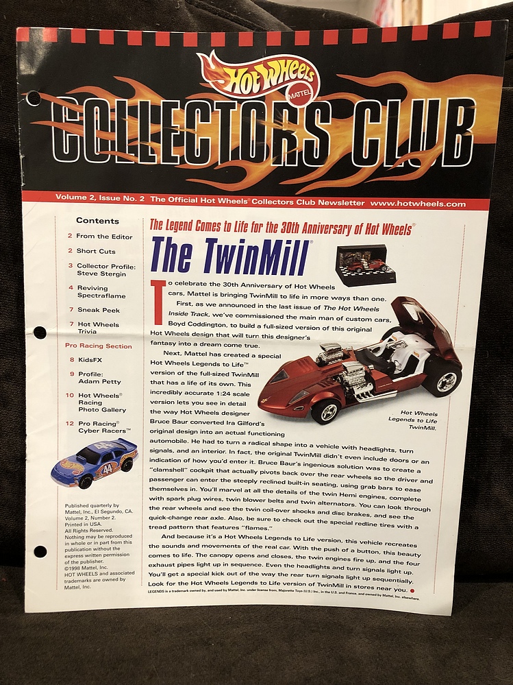 Hot Wheels: The Inside Track Newsletter - Issue 02, 1998 - Parry Game ...