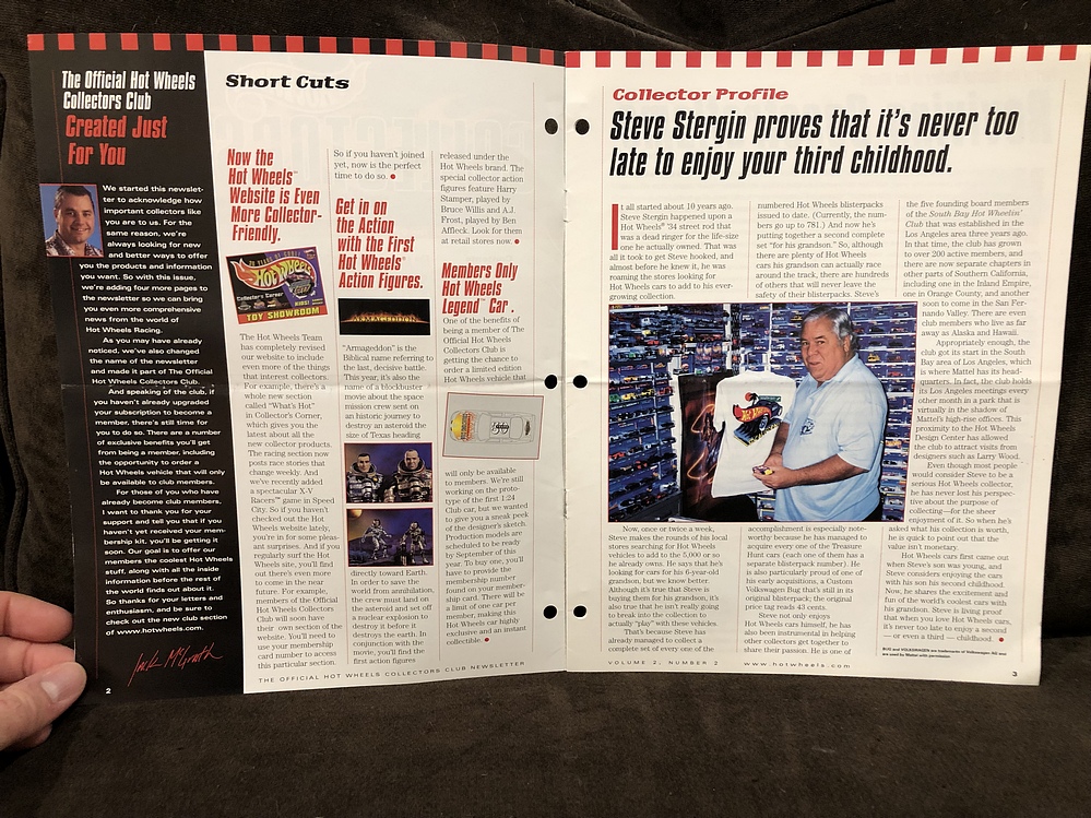 Hot Wheels: The Inside Track Newsletter - Issue 02, 1998 - Parry Game ...