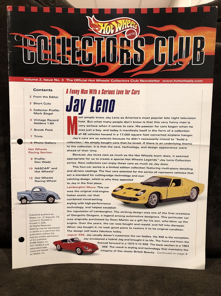 Hot Wheels: The Inside Track Newsletter - Issue 03, 1998 - Parry Game ...
