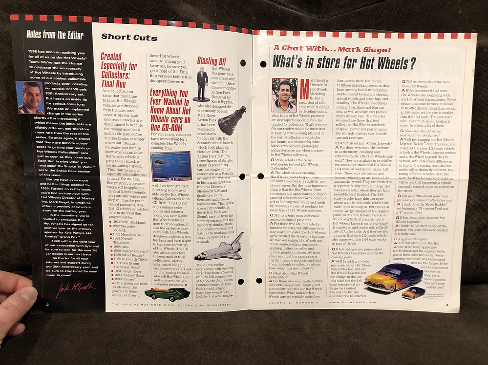Hot Wheels: The Inside Track Newsletter - Issue 03, 1998 - Parry Game ...