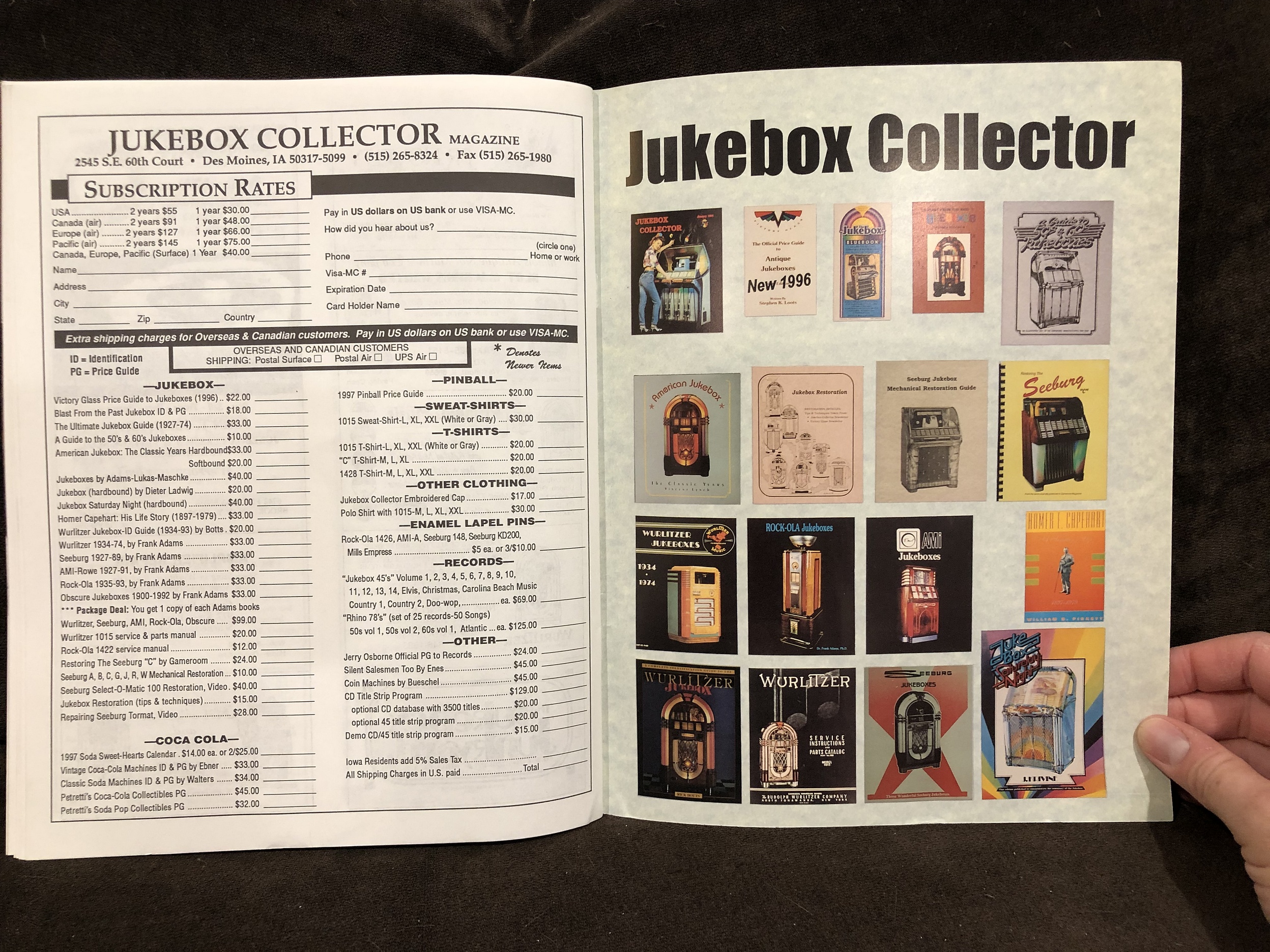Jukebox Collector - January, 1997 - Parry Game Preserve