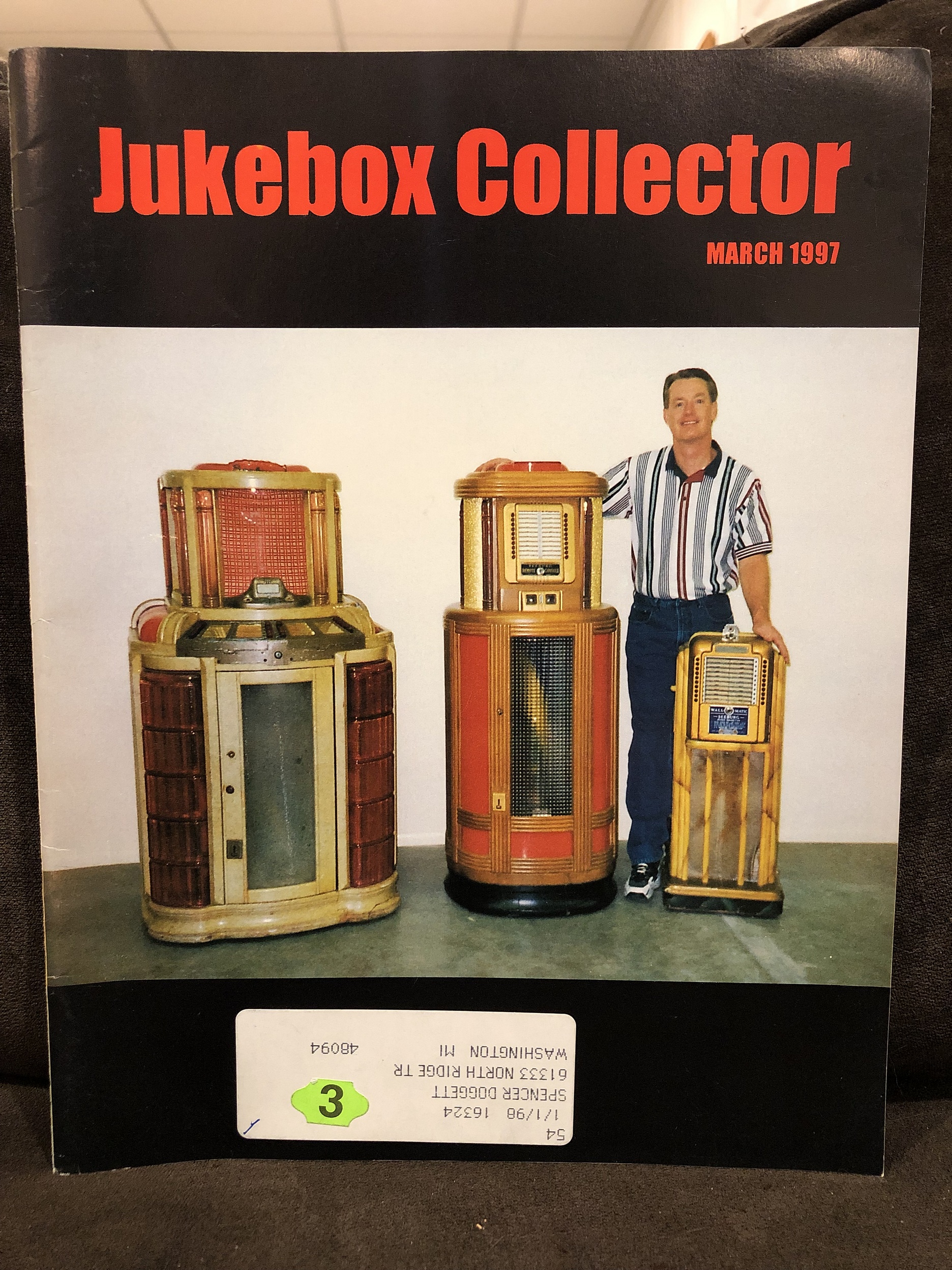 Jukebox Collector - March, 1997 - Parry Game Preserve
