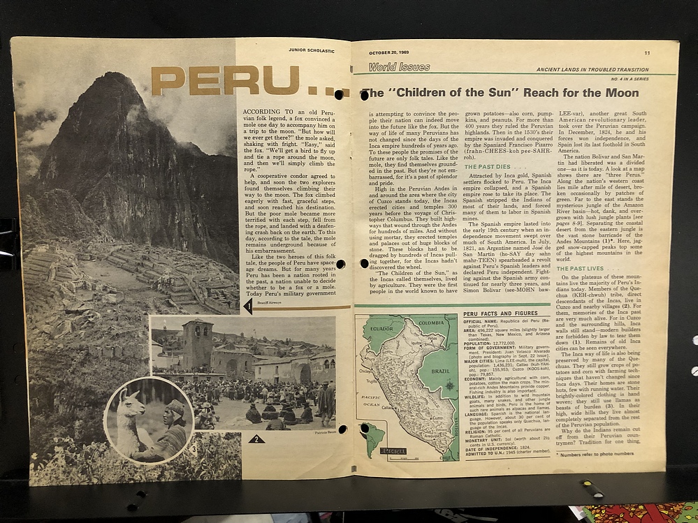 Junior Scholastic - October 13, 1969 - Parry Game Preserve