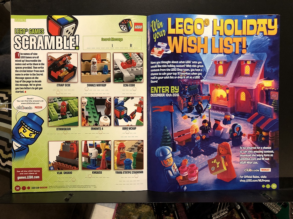 LEGO Club Magazine - November/December, 2010 - Parry Game Preserve