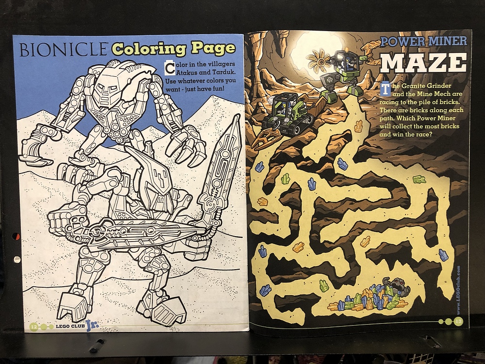 bionicle coloring book