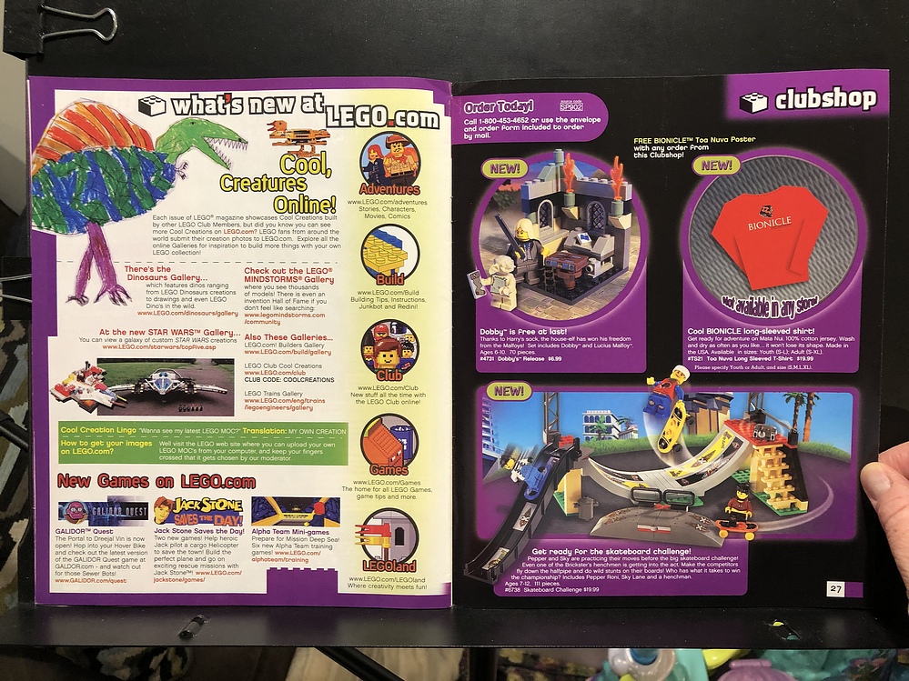 LEGO Magazine - September - October, 2002 - Parry Game Preserve