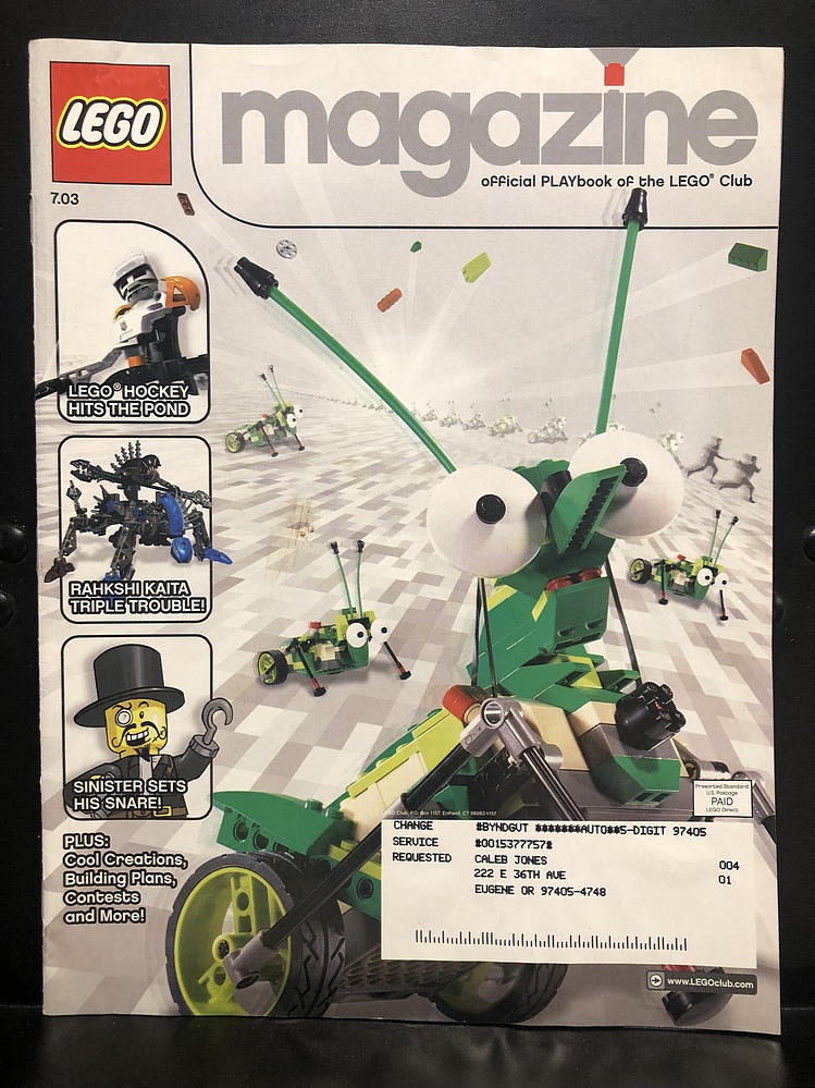LEGO Magazine - July - August, 2003 - Parry Game Preserve