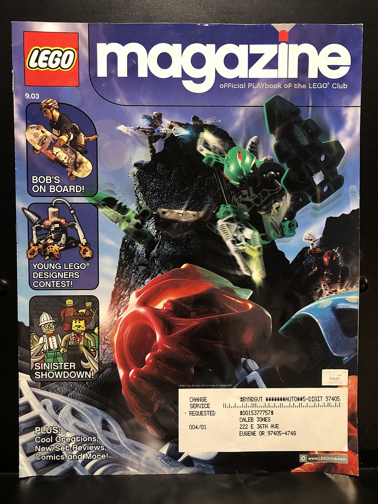 LEGO Magazine - September - October, 2003 - Parry Game Preserve