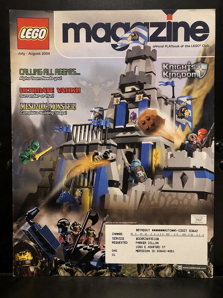 LEGO Magazine - July - August, 2004 - Parry Game Preserve