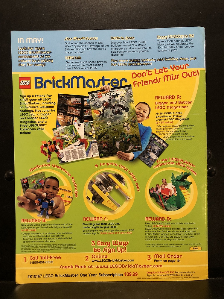 LEGO Magazine - March - April, 2005 - Parry Game Preserve
