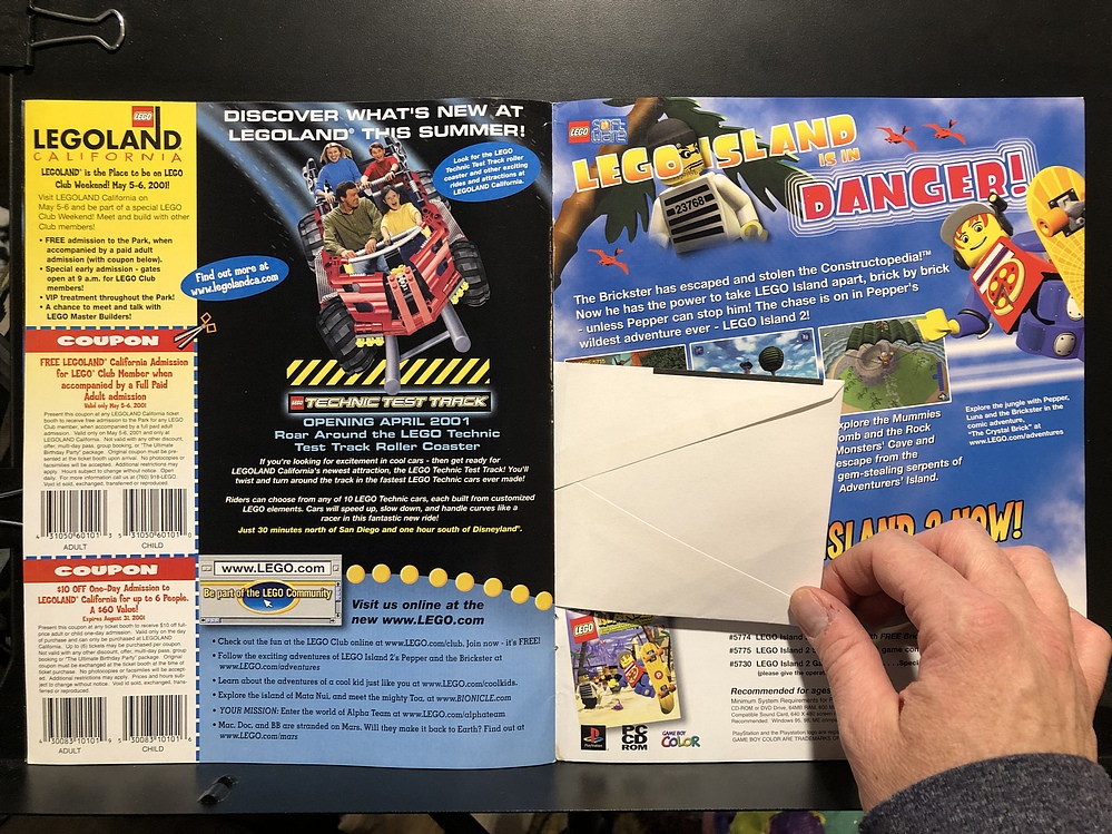 LEGO Mania Magazine - March - April, 2001 - Parry Game Preserve