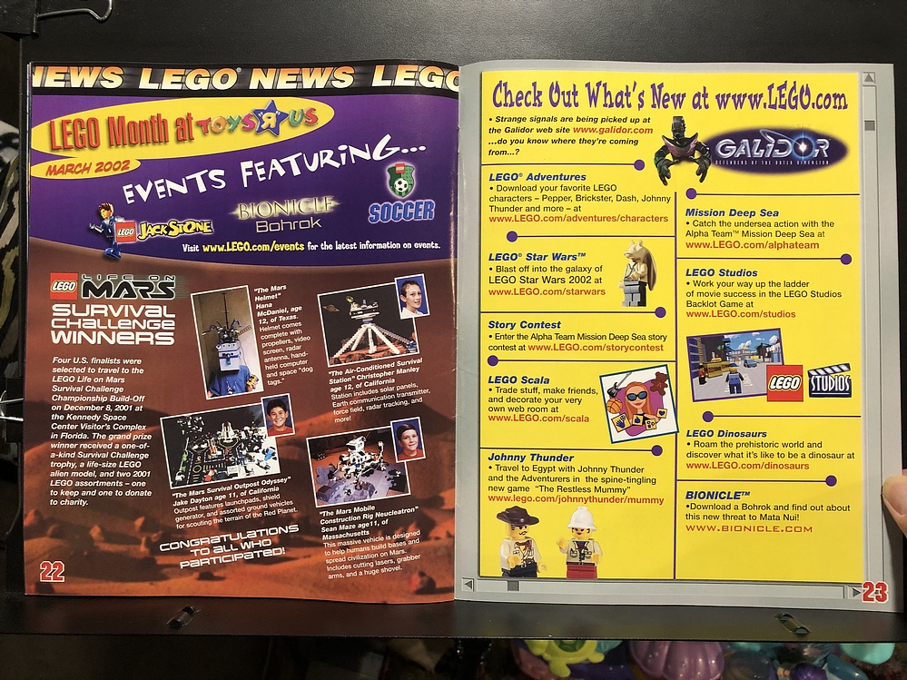 LEGO Mania Magazine - January - February, 2002 - Parry Game Preserve