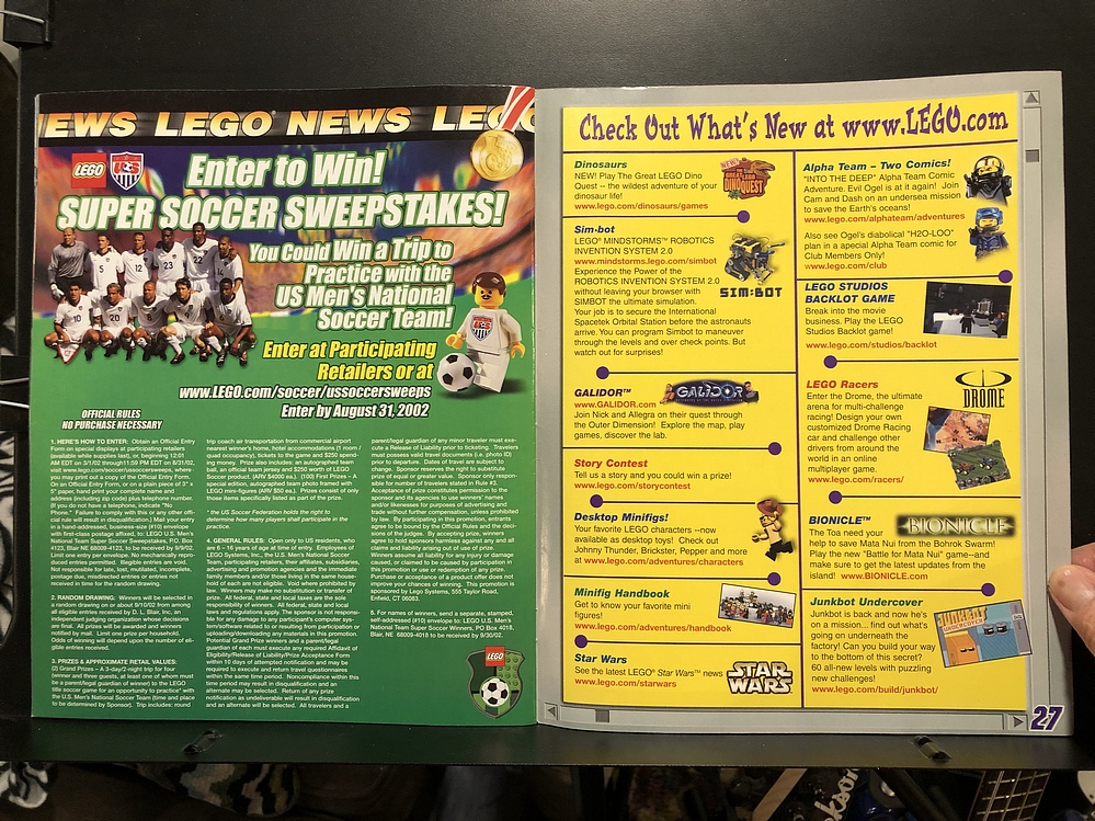 LEGO Mania Magazine - March - April, 2002 - Parry Game Preserve