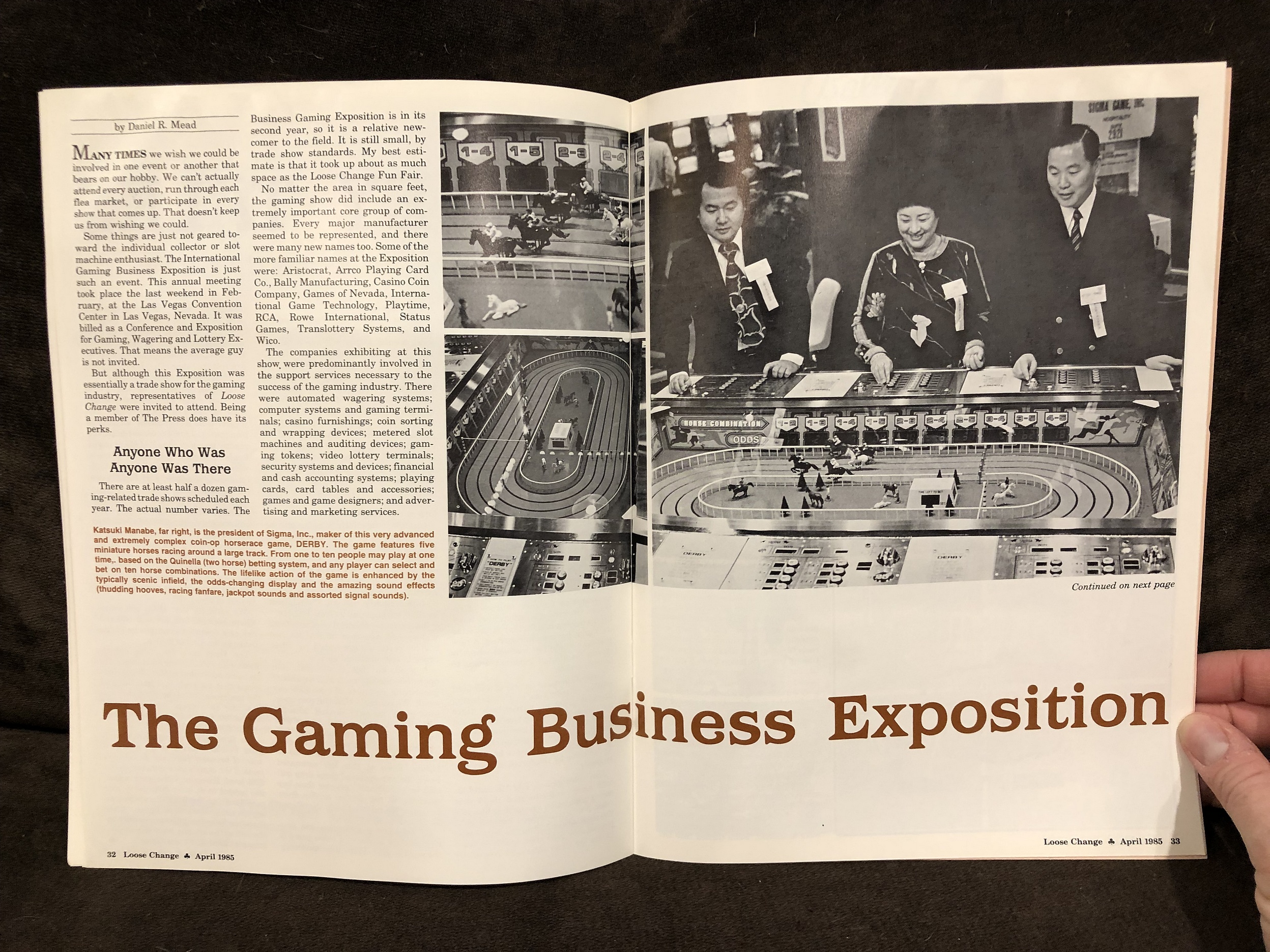 Loose Change - April, 1985 - Parry Game Preserve