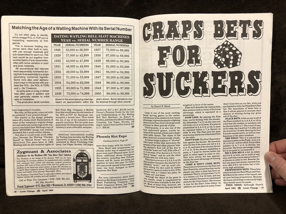 Loose Change - April, 1993 - Parry Game Preserve