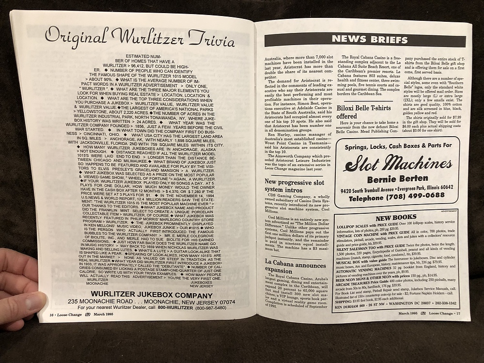 Loose Change - March, 1995 - Parry Game Preserve