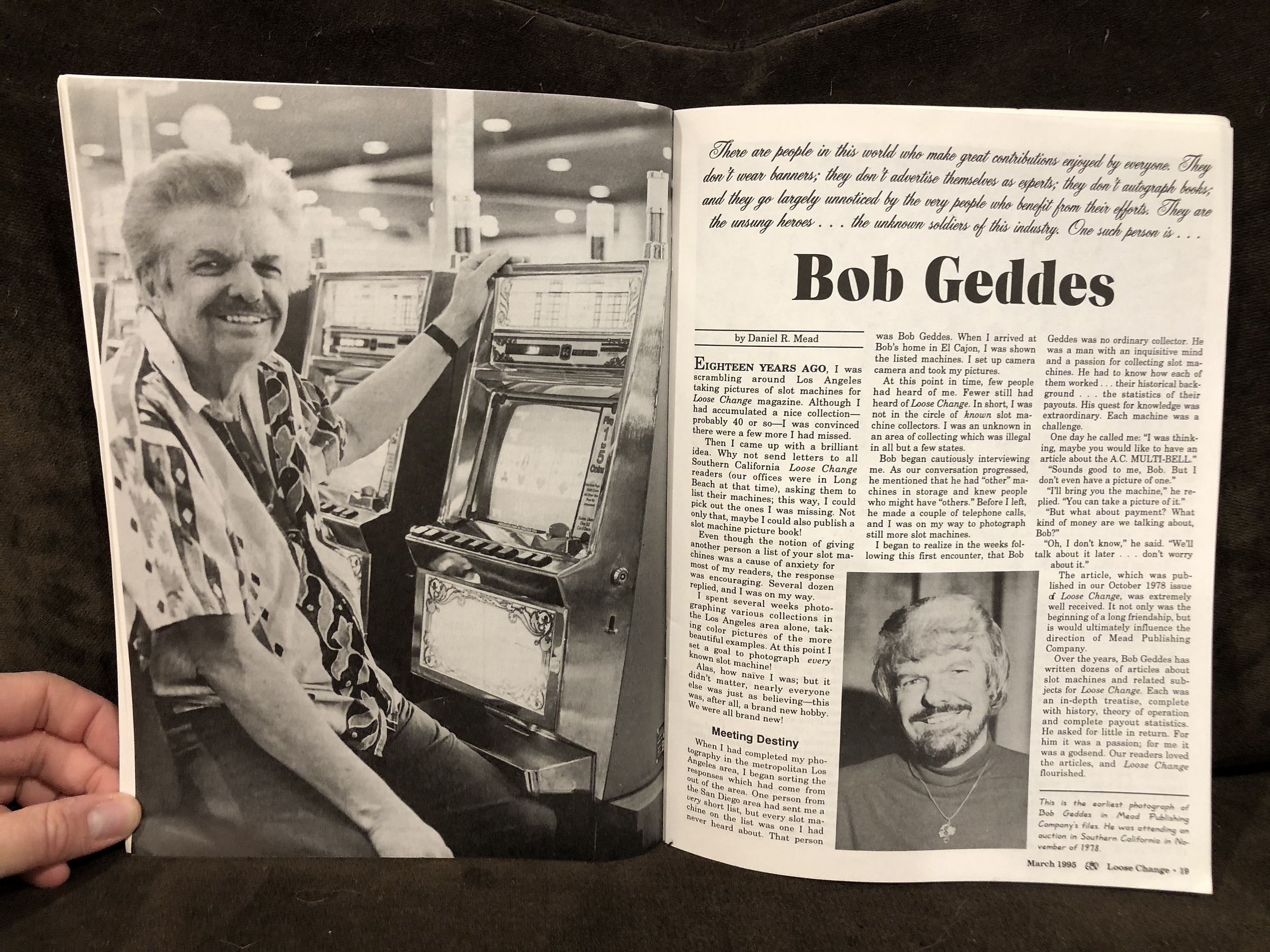 Loose Change - March, 1995 - Parry Game Preserve