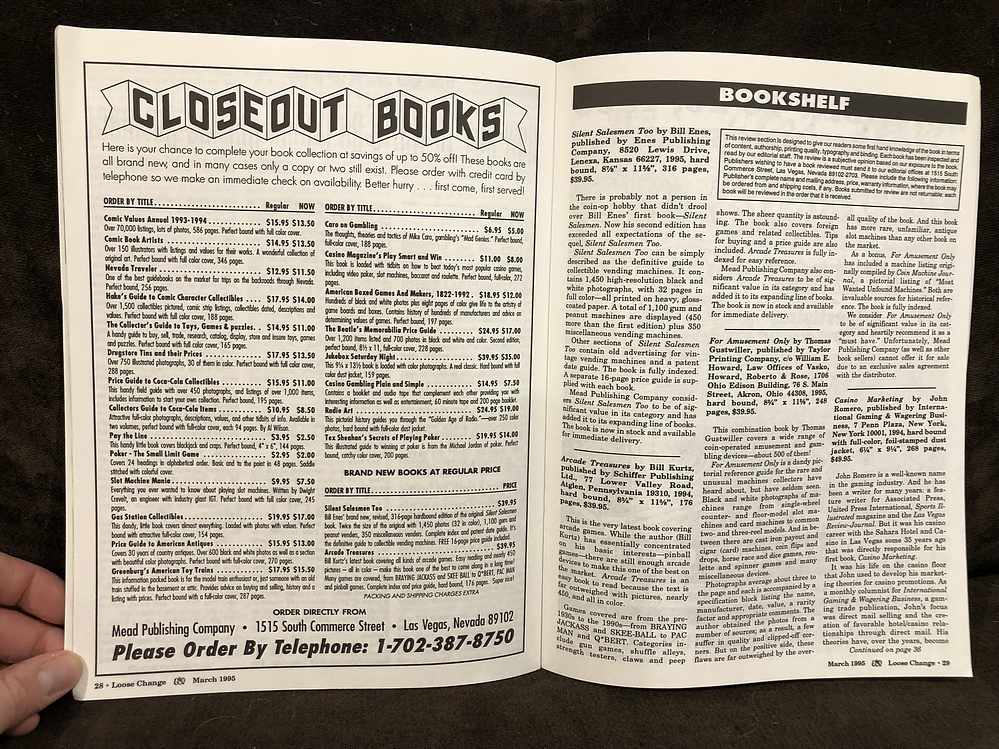 Loose Change - March, 1995 - Parry Game Preserve