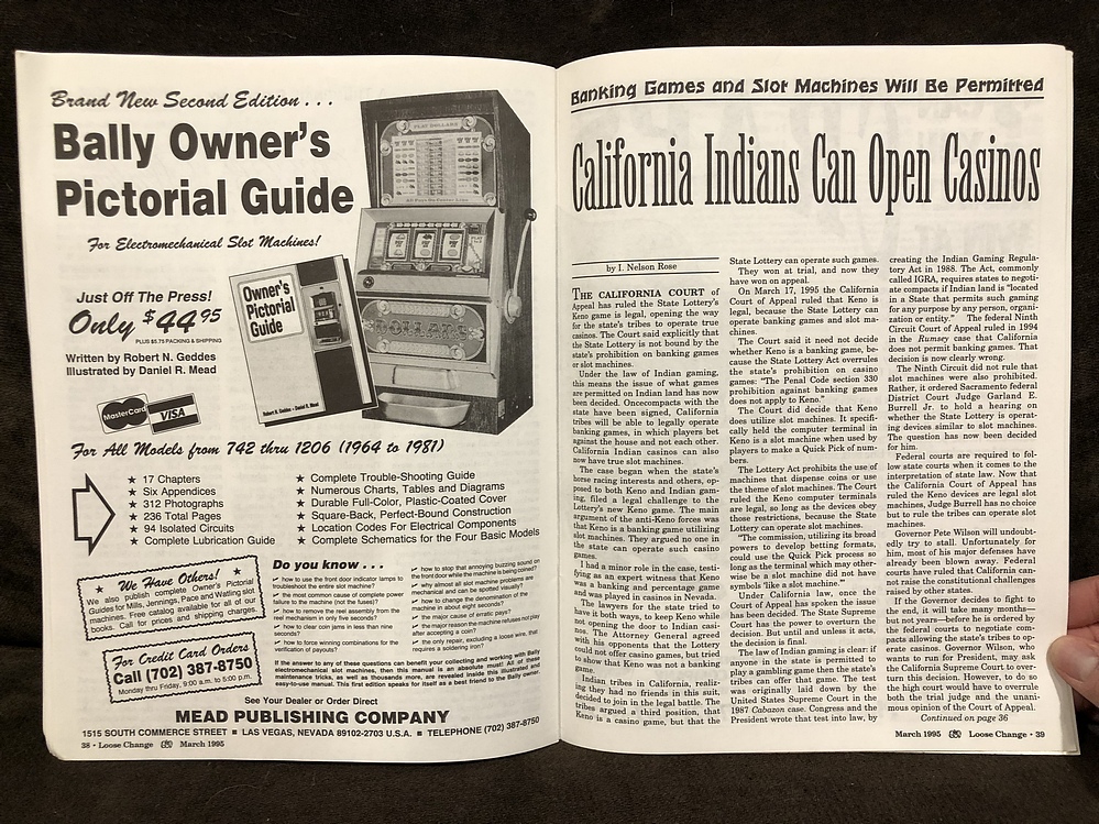 Loose Change - March, 1995 - Parry Game Preserve