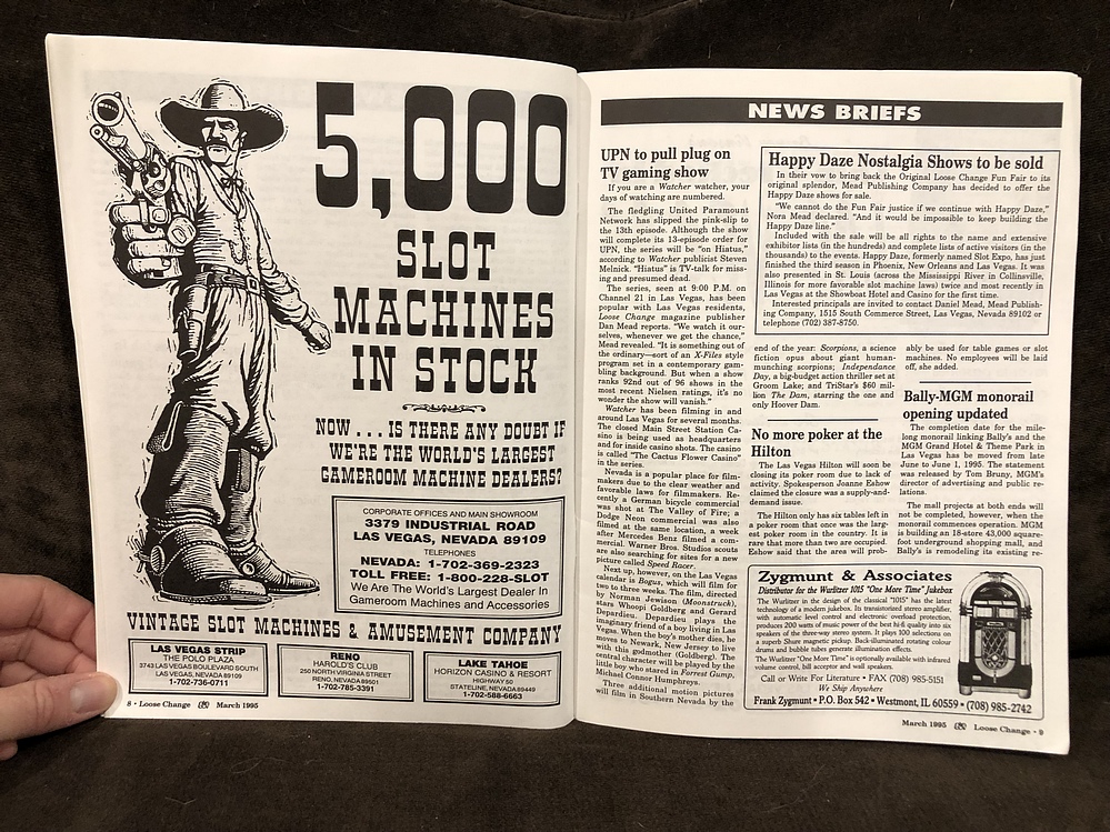 Loose Change - March, 1995 - Parry Game Preserve