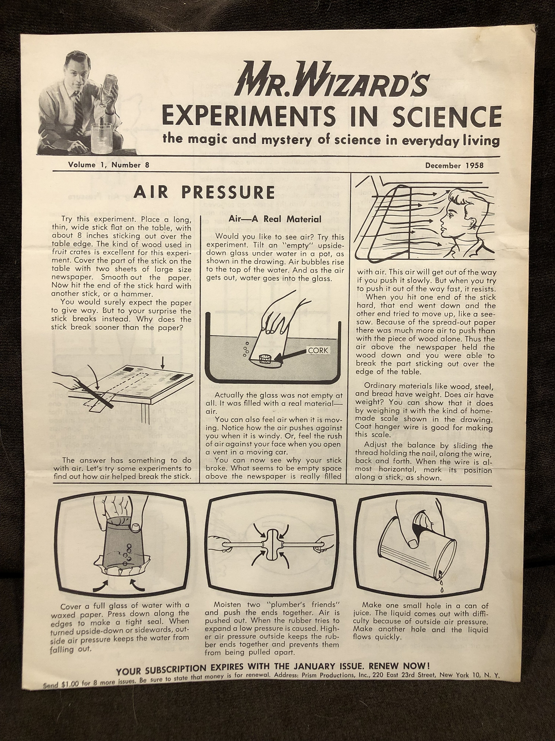 Mr. Wizard's Experiments in Science - December, 1958 - Parry Game Preserve