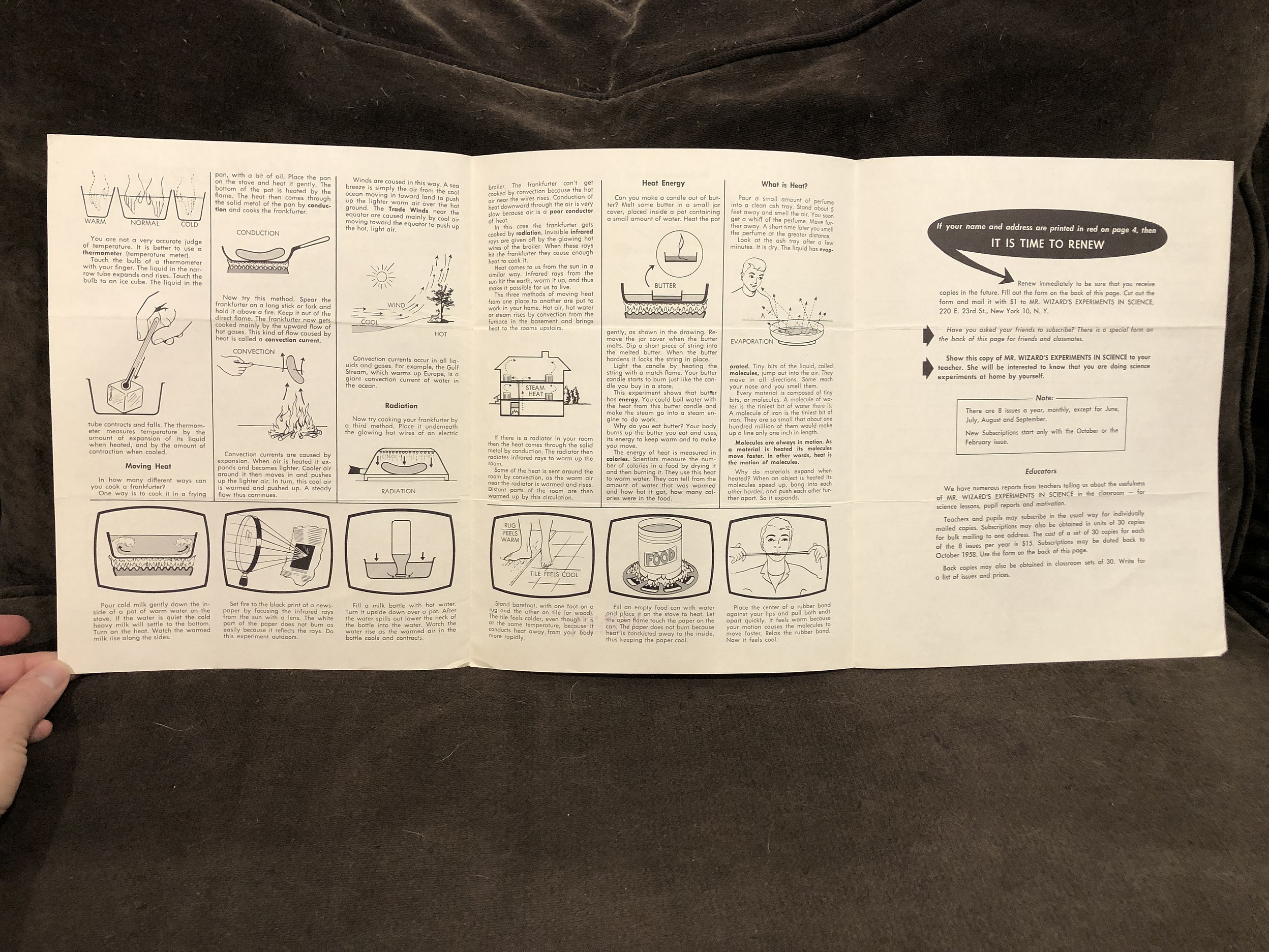 Mr. Wizard's Experiments in Science - January, 1959 - Parry Game Preserve