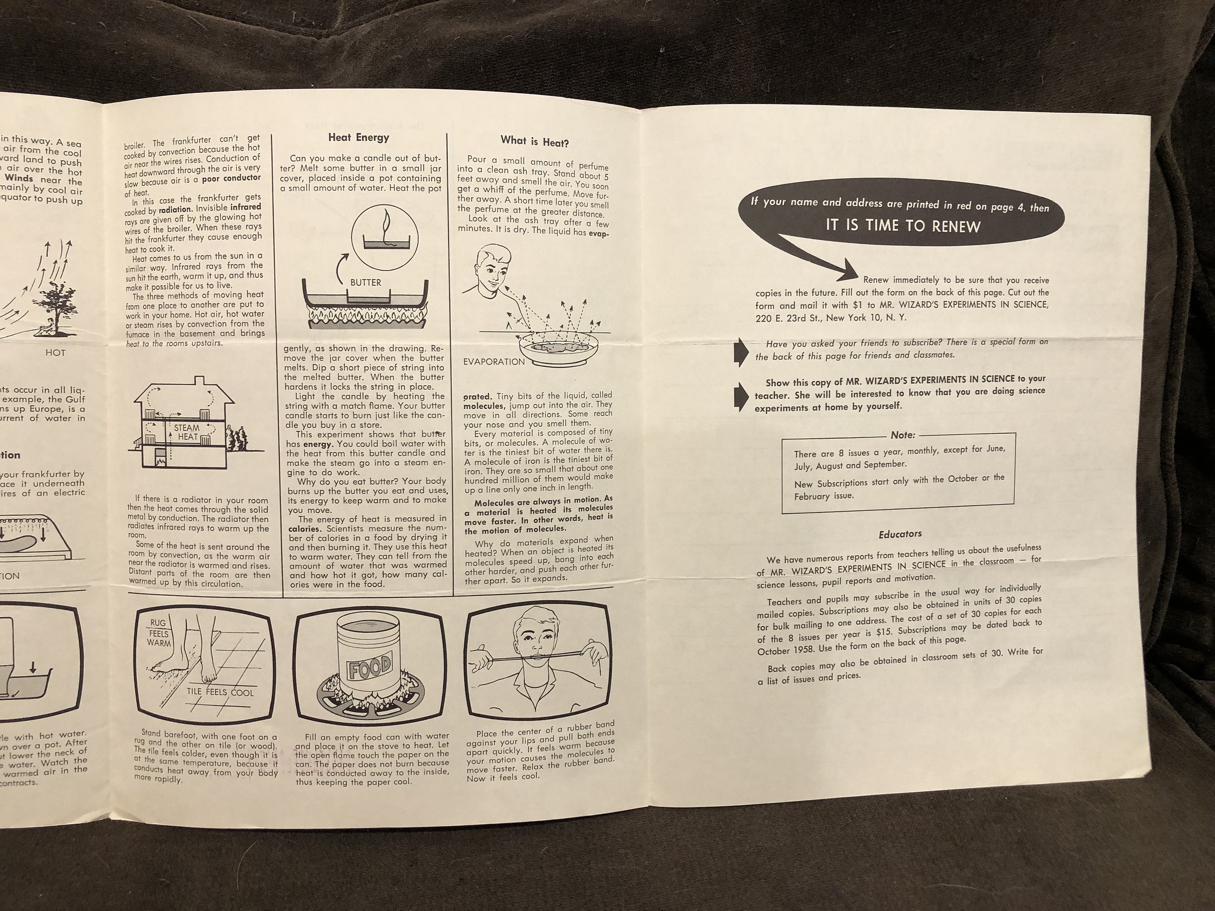 Mr. Wizard's Experiments in Science - January, 1959 - Parry Game Preserve