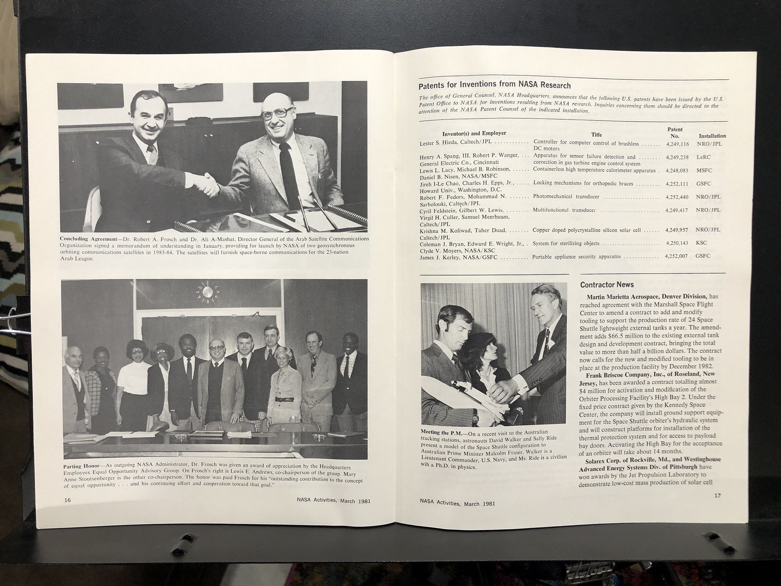 NASA Activities - March, 1981 - Parry Game Preserve
