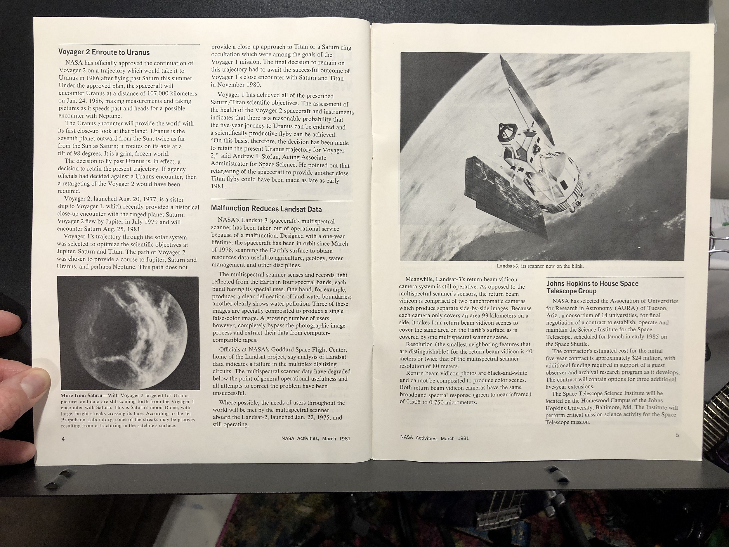 NASA Activities - March, 1981 - Parry Game Preserve