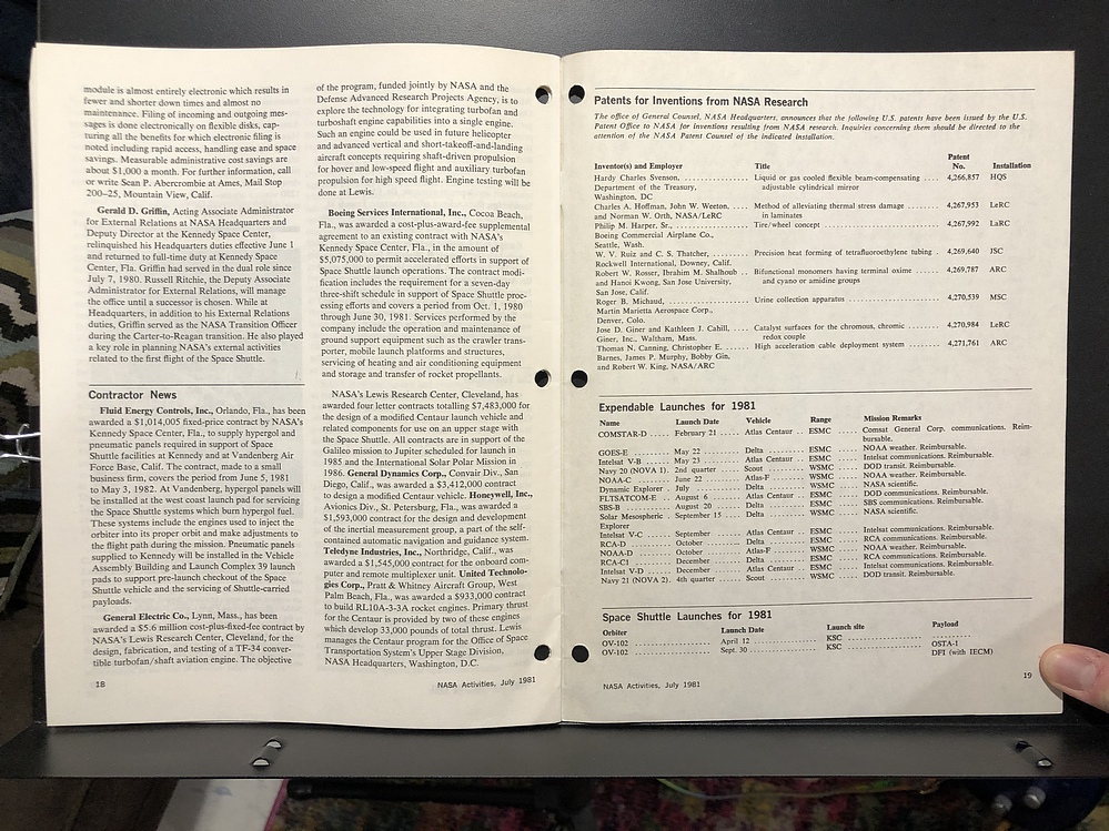 NASA Activities - July, 1981 - Parry Game Preserve