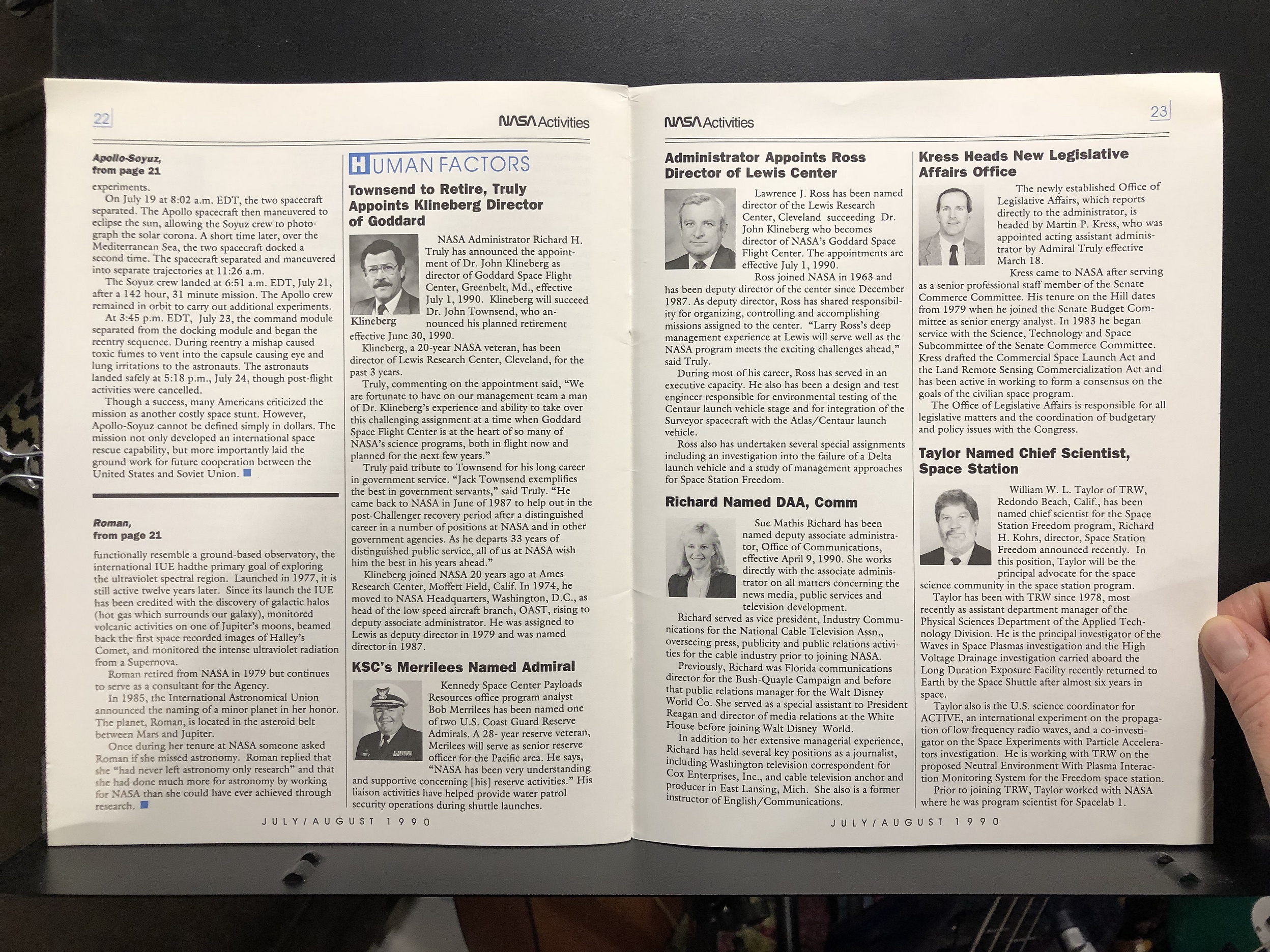 NASA Activities - July, 1990 - Parry Game Preserve