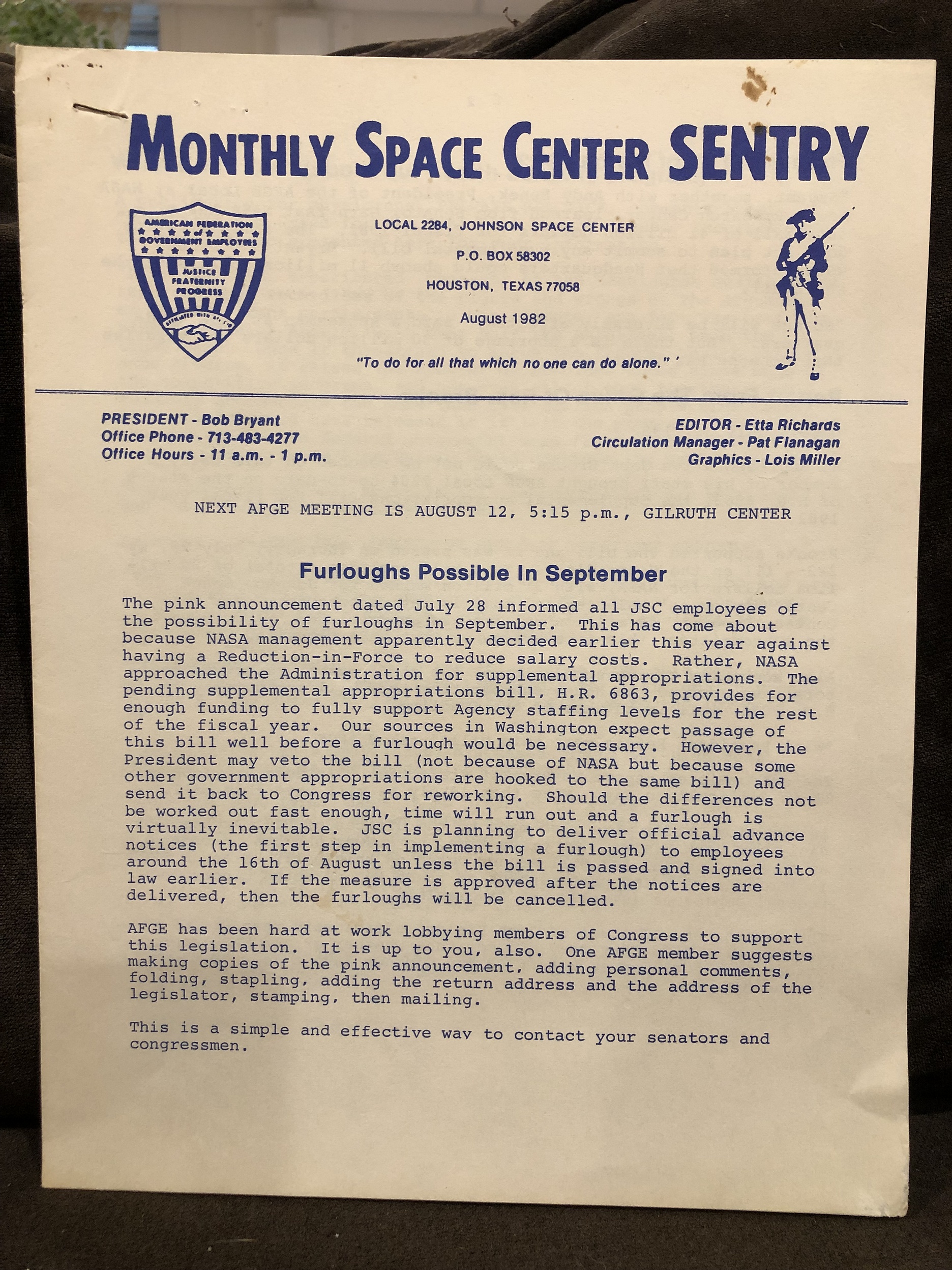 August, 1982 - Parry Game Preserve