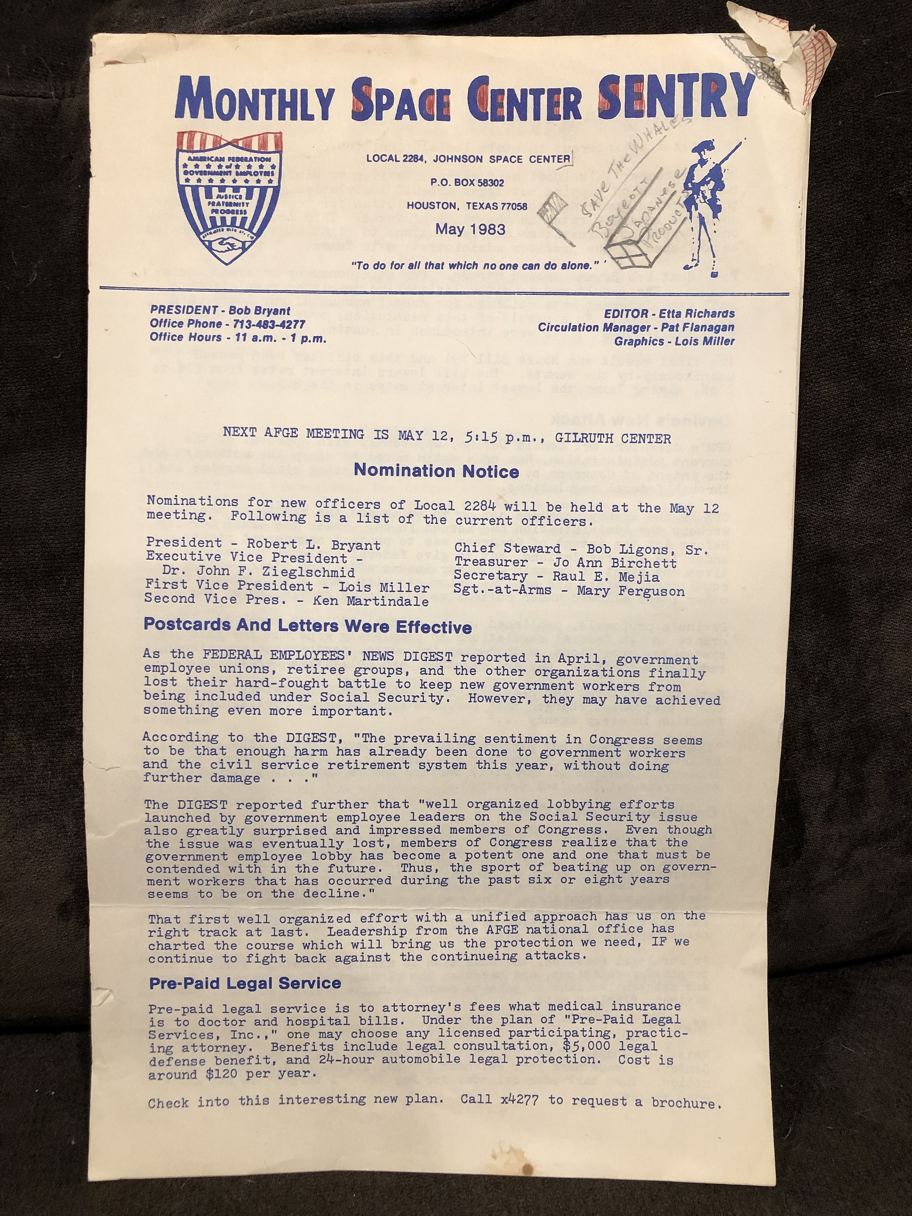 May, 1983 - Parry Game Preserve