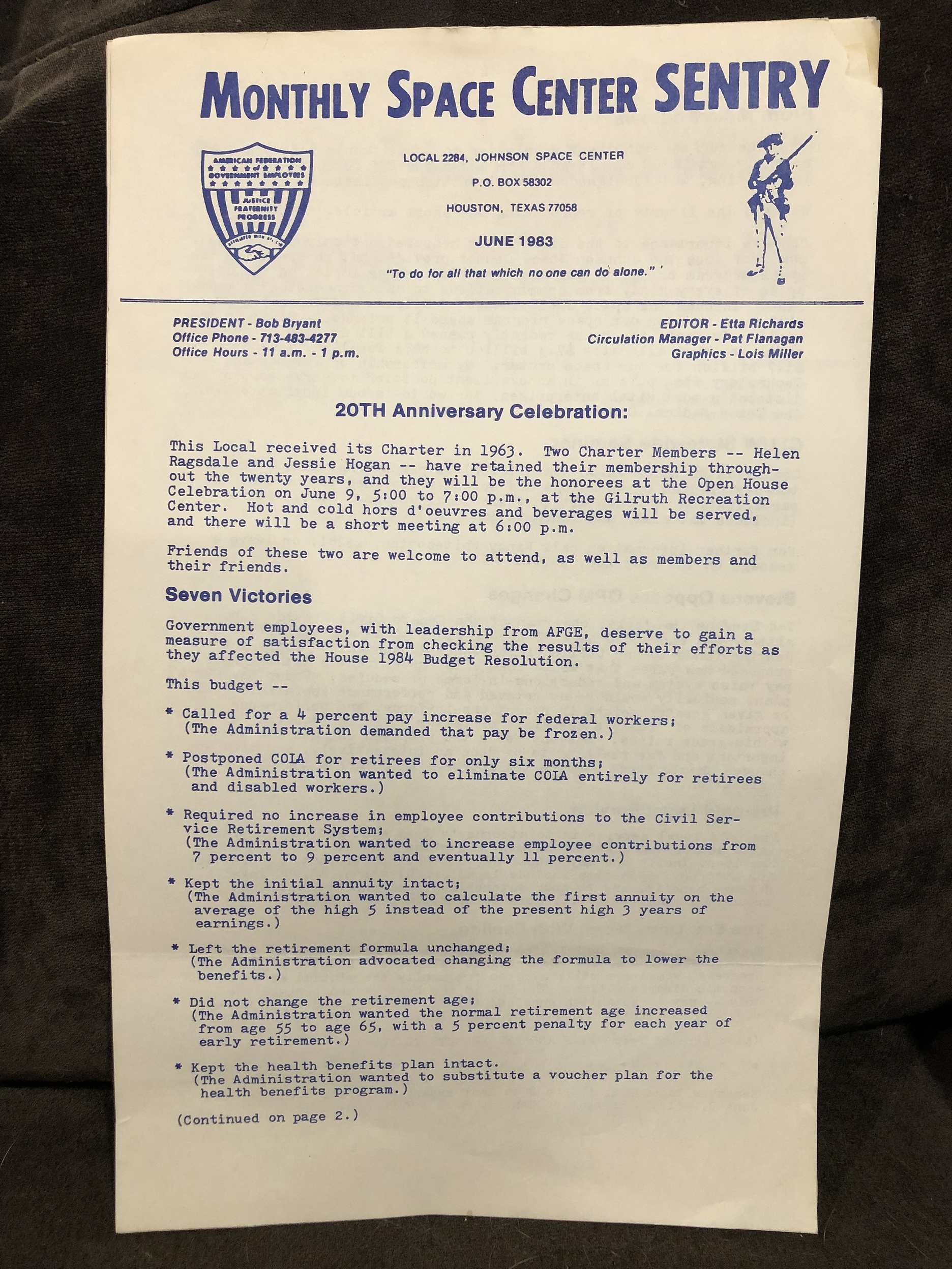 June, 1983 - Parry Game Preserve