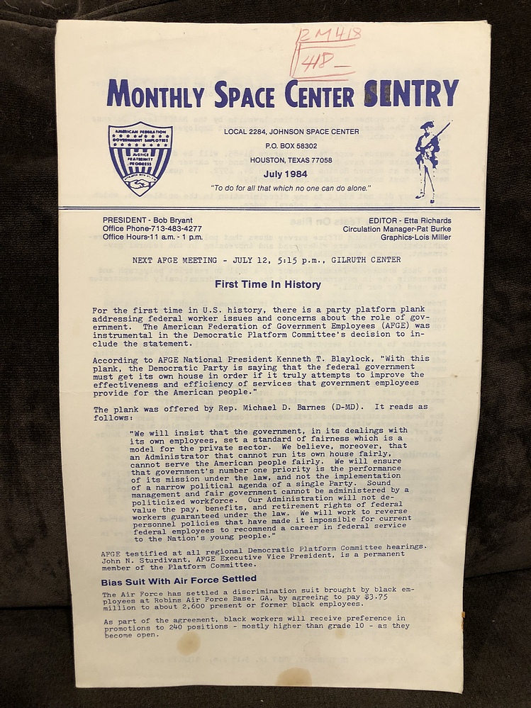 July, 1984 - Parry Game Preserve