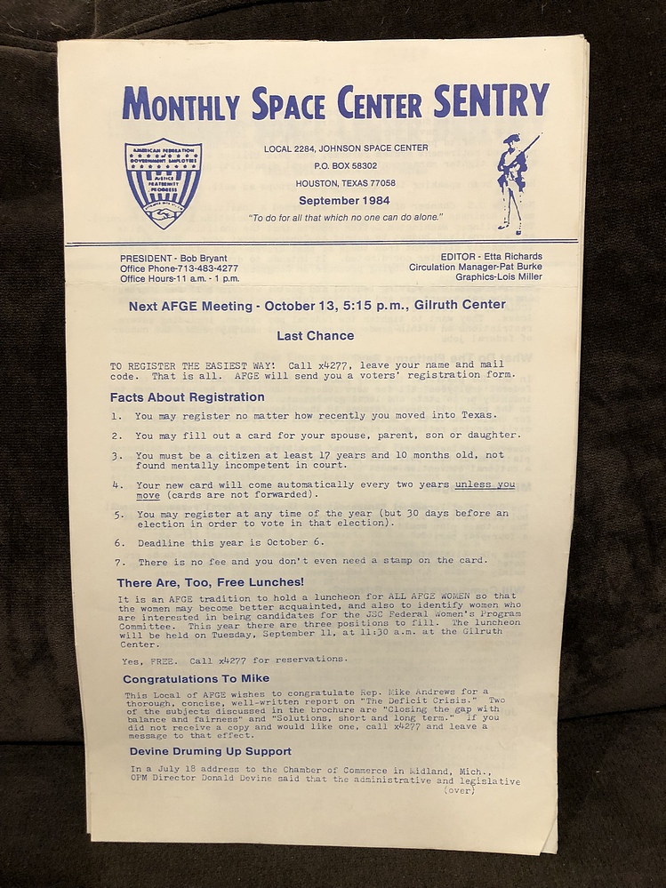 September, 1984 - Parry Game Preserve