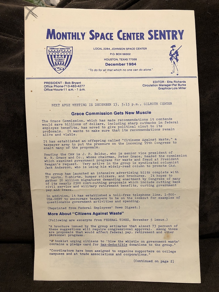 December, 1984 - Parry Game Preserve